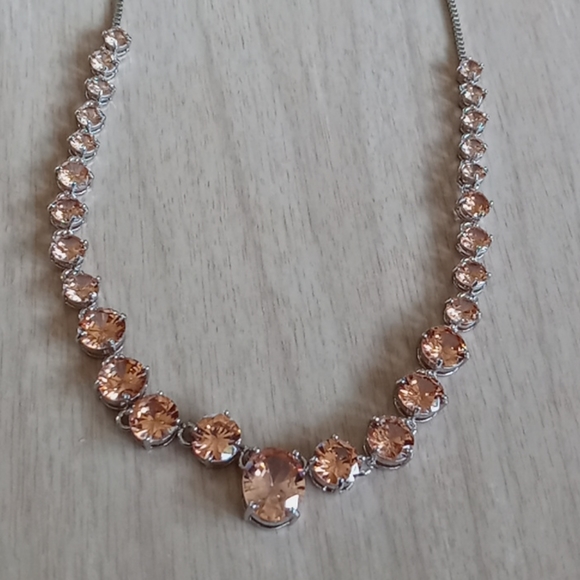 Jewelry | Light Peach Colored Necklace In Gift Box | Poshmark